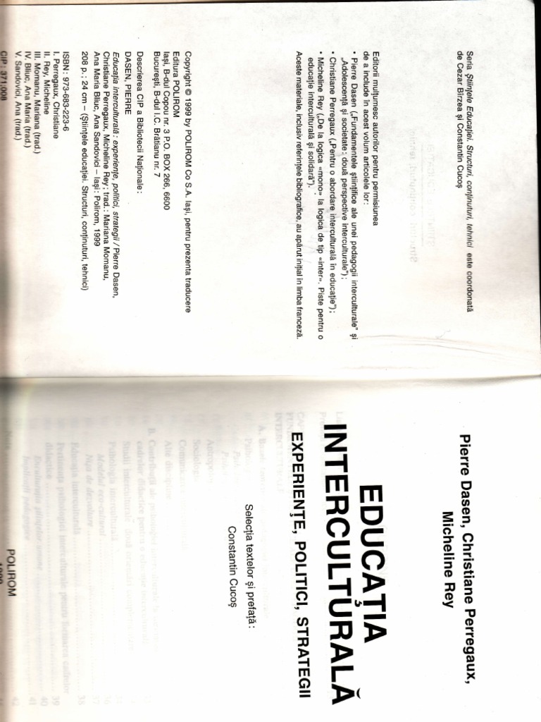 Educatia Interculturala | PDF