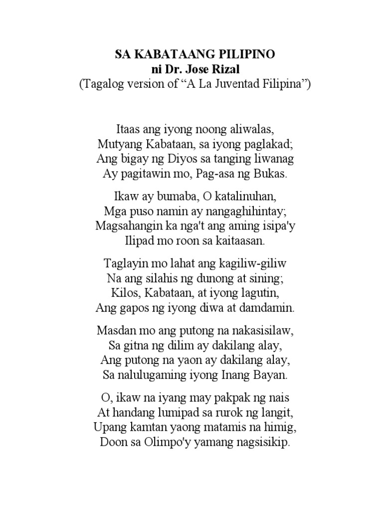 SA-KABATAANG-PILIPINO-Sabayang-Pagbigkas-Script | PDF