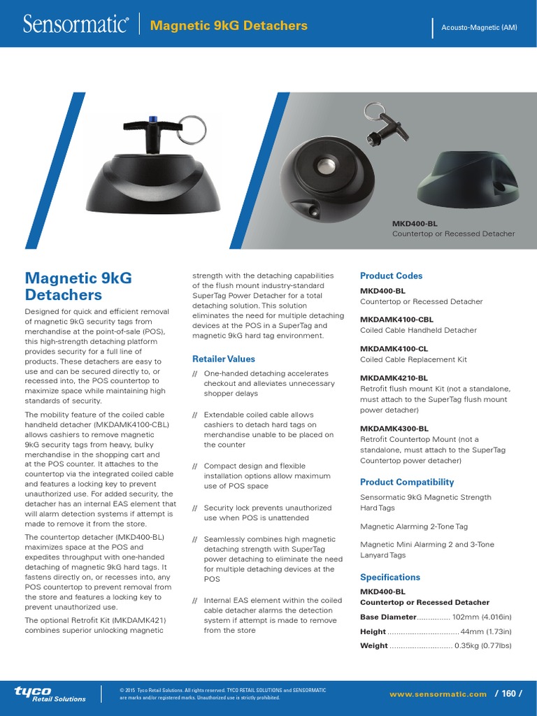 A4 Magnetic 9kG Detachers | PDF | Point Of Sale | Computing
