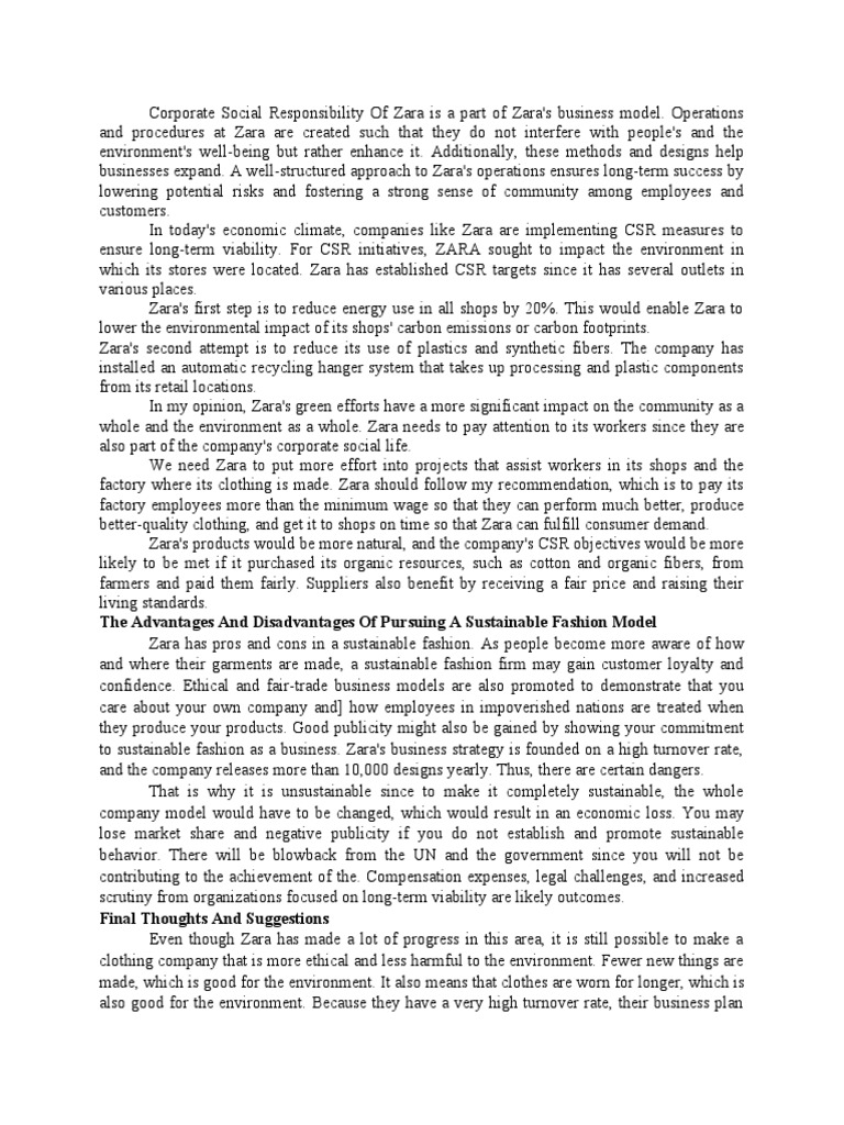 Zara 800 | PDF | Corporate Social Responsibility | Sustainability