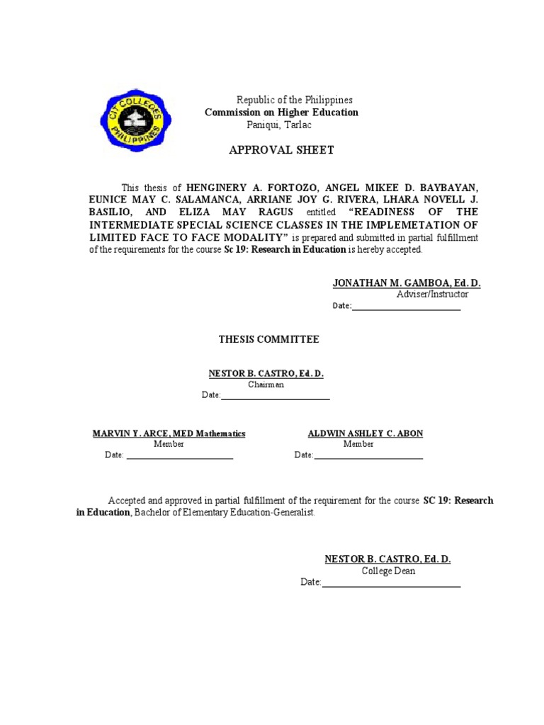 Group 3 Beed 3a Thesis 1 1 1 | PDF | Learning | Distance Education