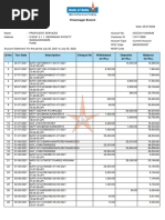 Bank of India Statement | PDF | Financial Services | Banking