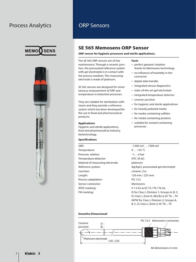 Datasheet SE565X1-NMSM | PDF | Sensor | Chemistry