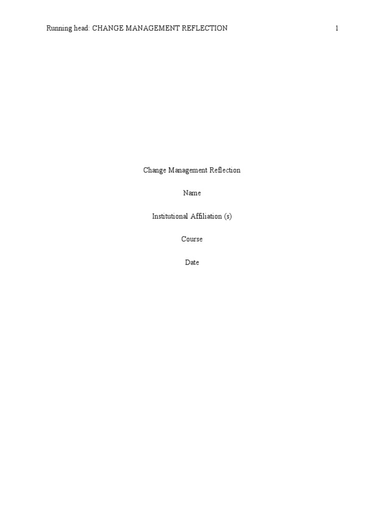 Change Management | PDF | Change Management | Leadership