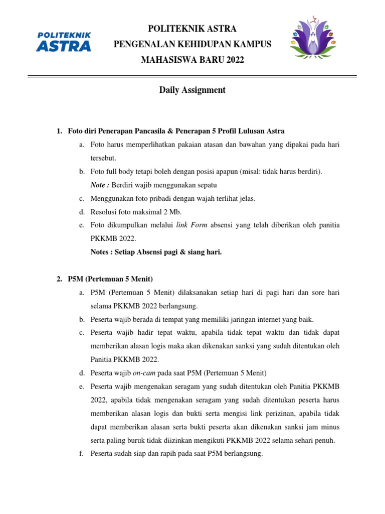 Daily Assignment | PDF