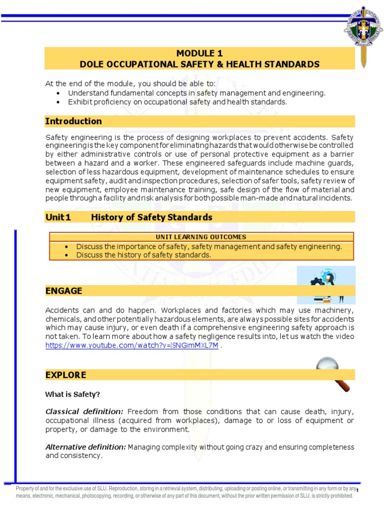 MODULE 1 Introduction To Process Safety Engineering | Download Free PDF | Occupational Safety ...