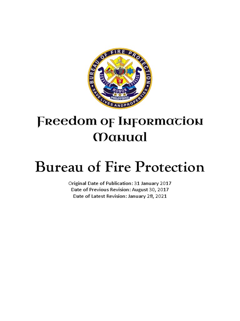 BFP Freedom of Information Manual 2021 | PDF | Freedom Of Information Laws By Country | Privacy