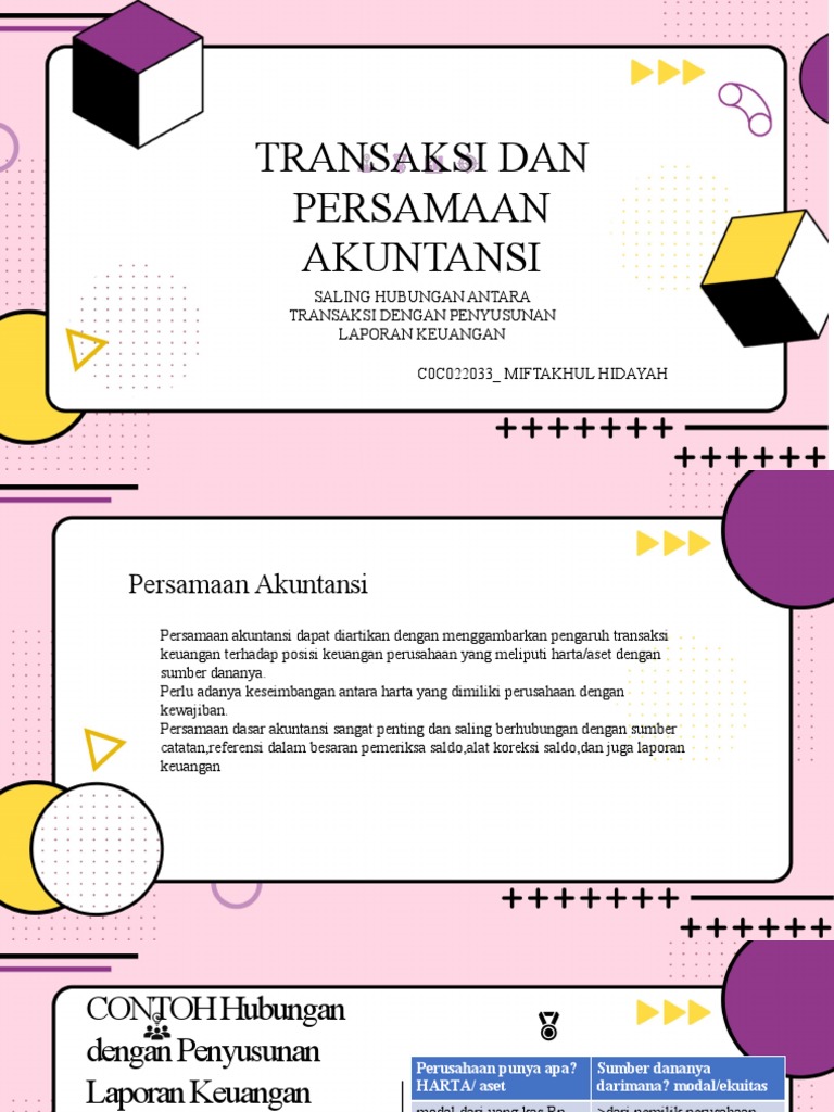 Pengantar Akuntansi - Presentasi | PDF