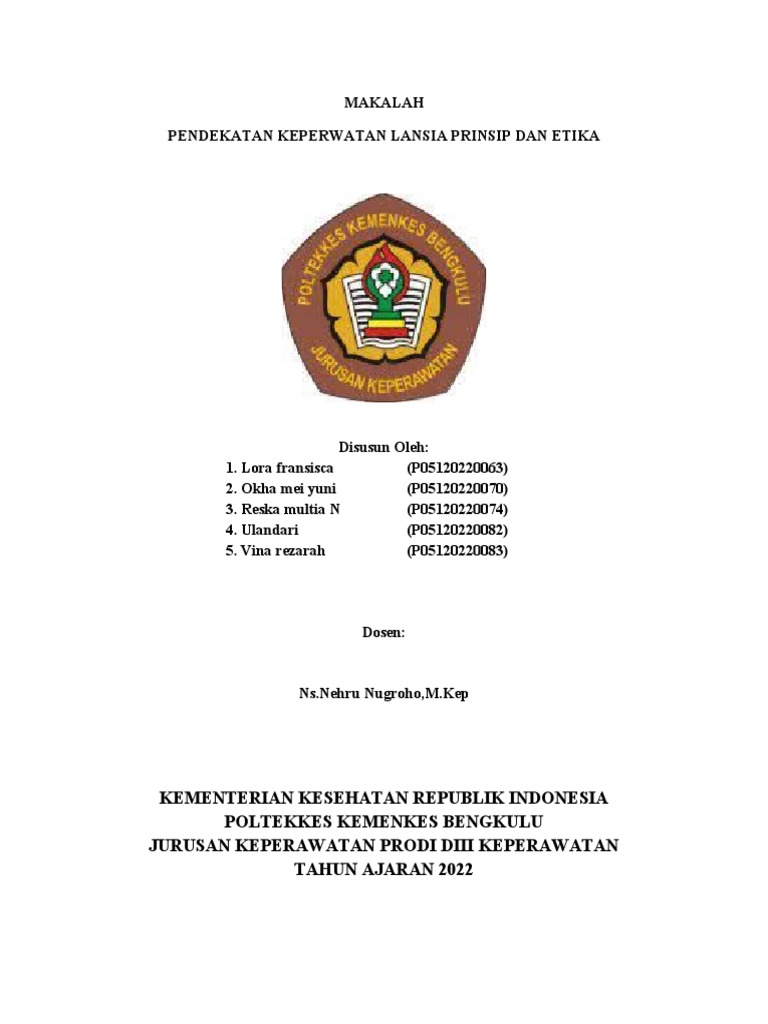 Makalah Gerontik Kel 10 | PDF