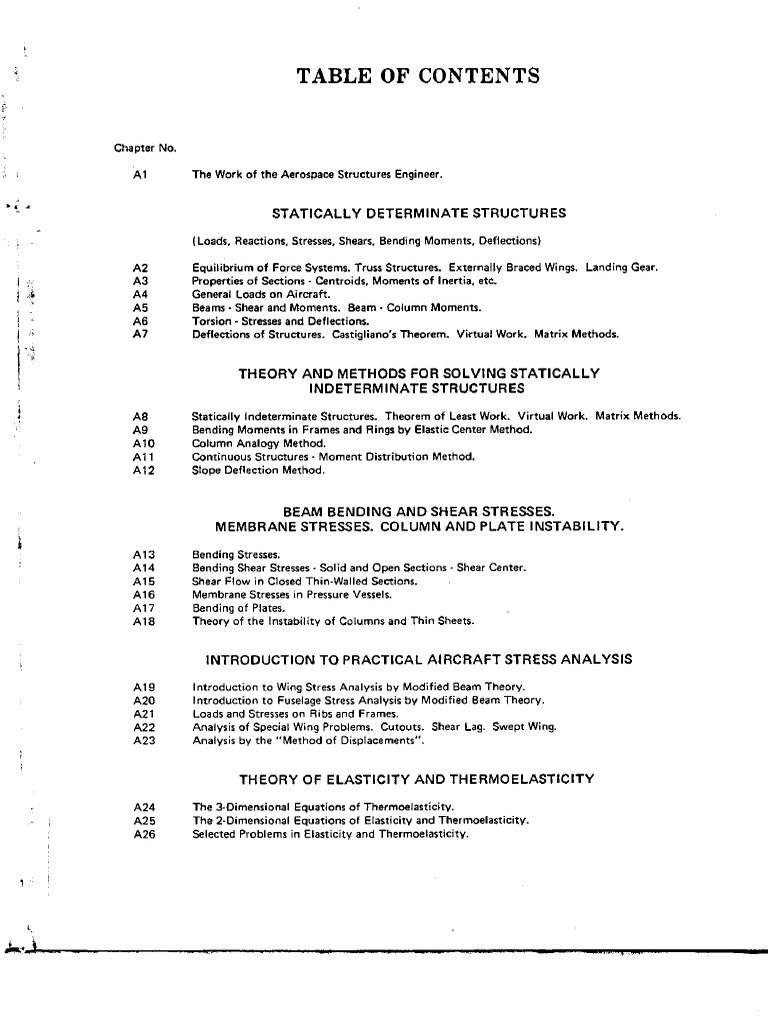 Analysis and Design of Flight Vehicles Structures - Bruhn | PDF ...