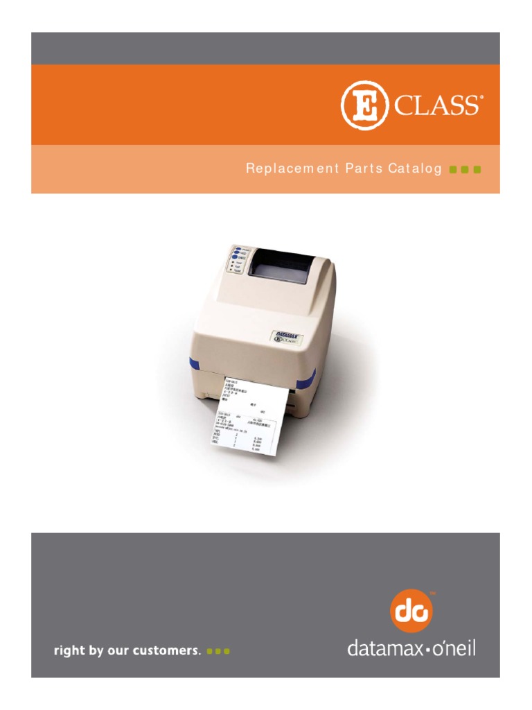 Szerviz Parts Alkatresz Lista Datamax e Class | PDF | Printer (Computing) | Computer Engineering