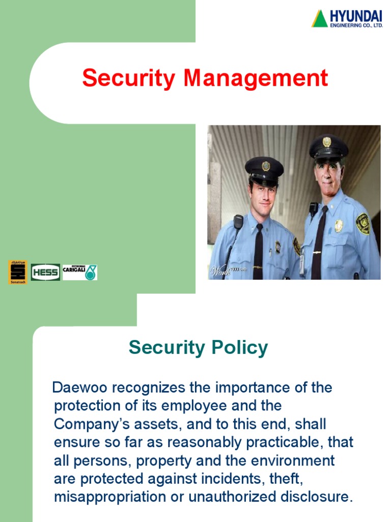 007 Security Management | PDF | Security Guard | Securities