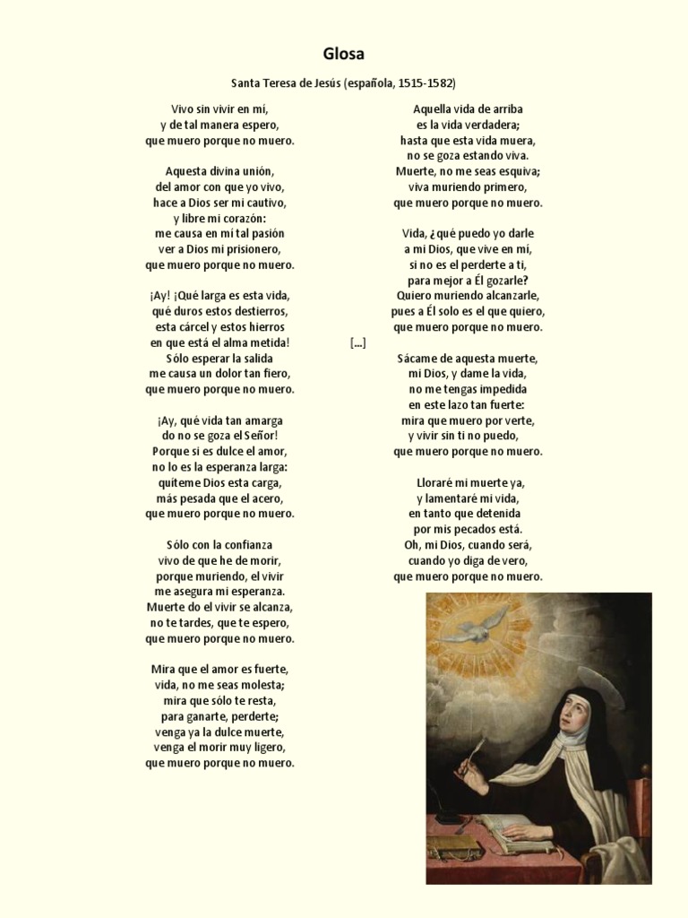 Análisis de "Vivo sin vivir en mí" | PDF | Poesía