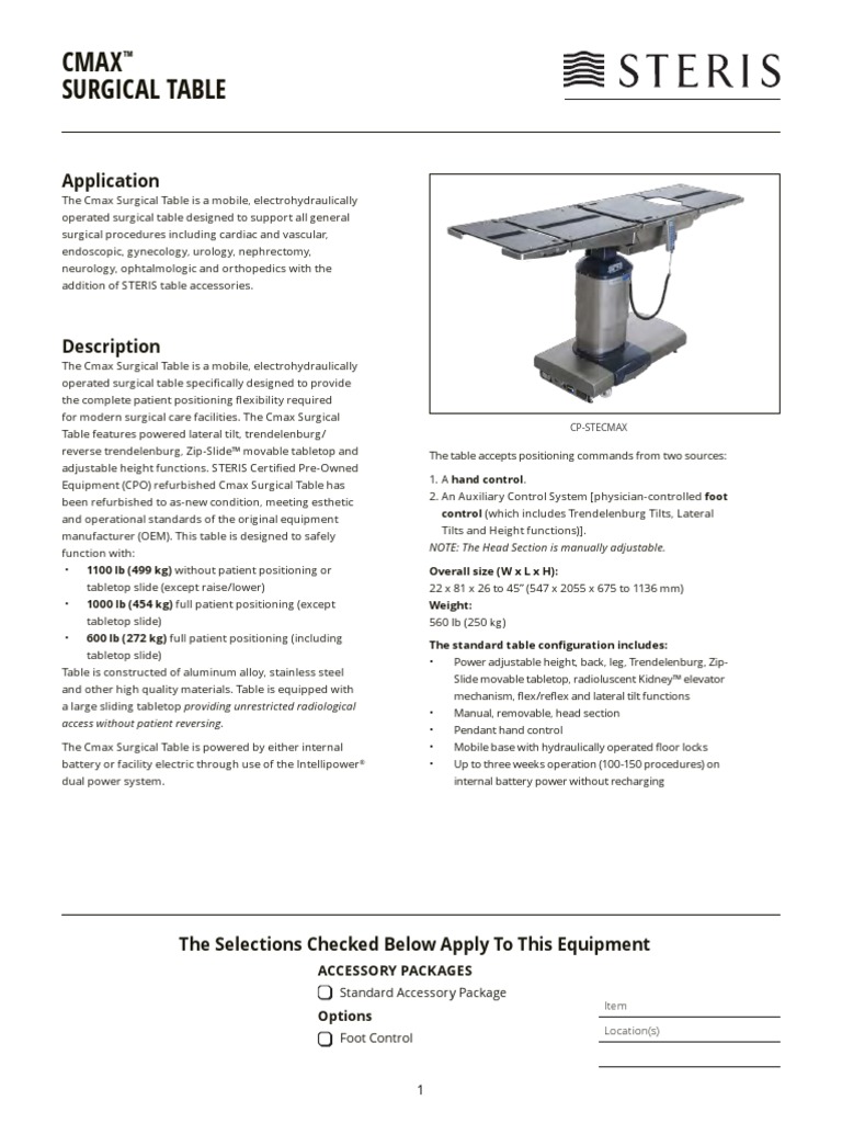 Steris Cmax Rev | PDF | Switch | Ac Power Plugs And Sockets