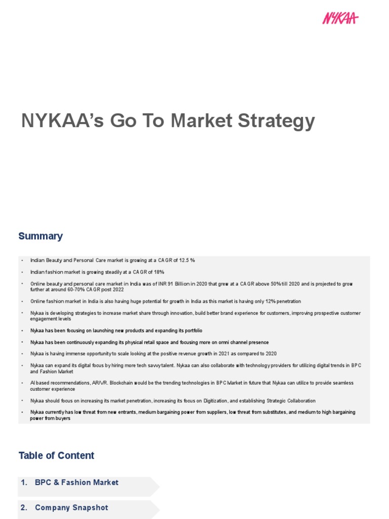 Nykaa's Market Strategy and Future Growth | PDF | Brand | Retail