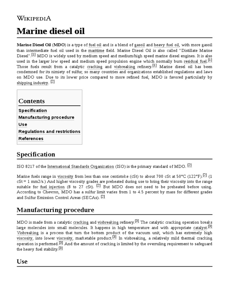 Marine Diesel Oil | PDF | Fuel Oil | Fossil Fuels