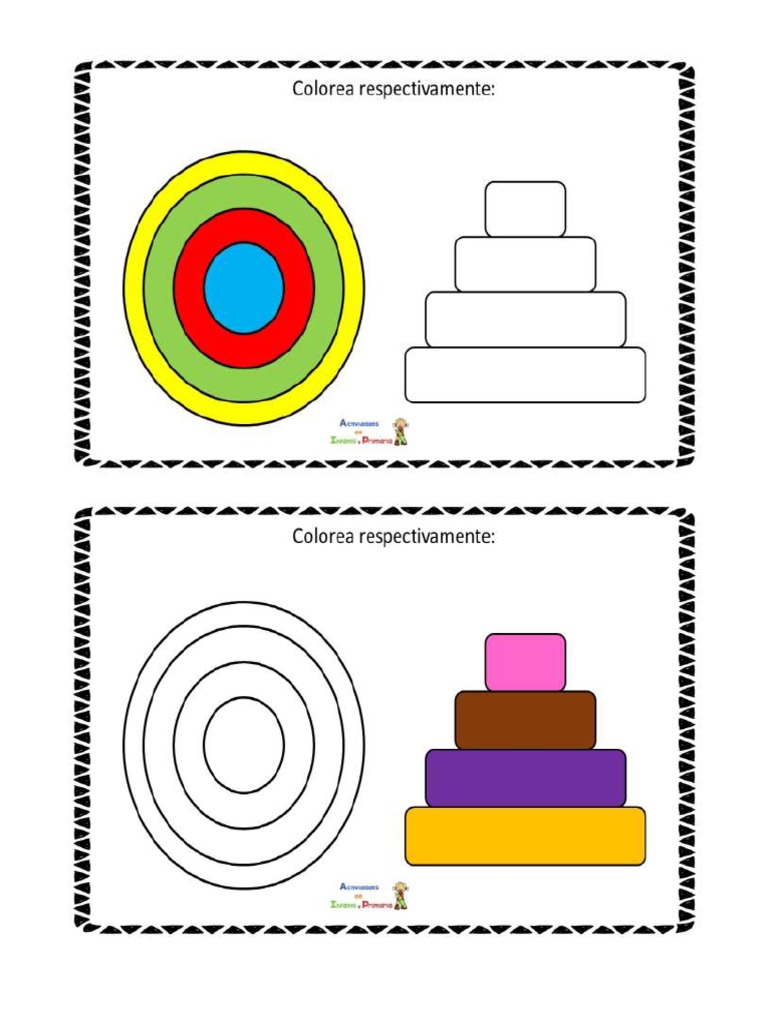 Percepción Visual Colorear | PDF