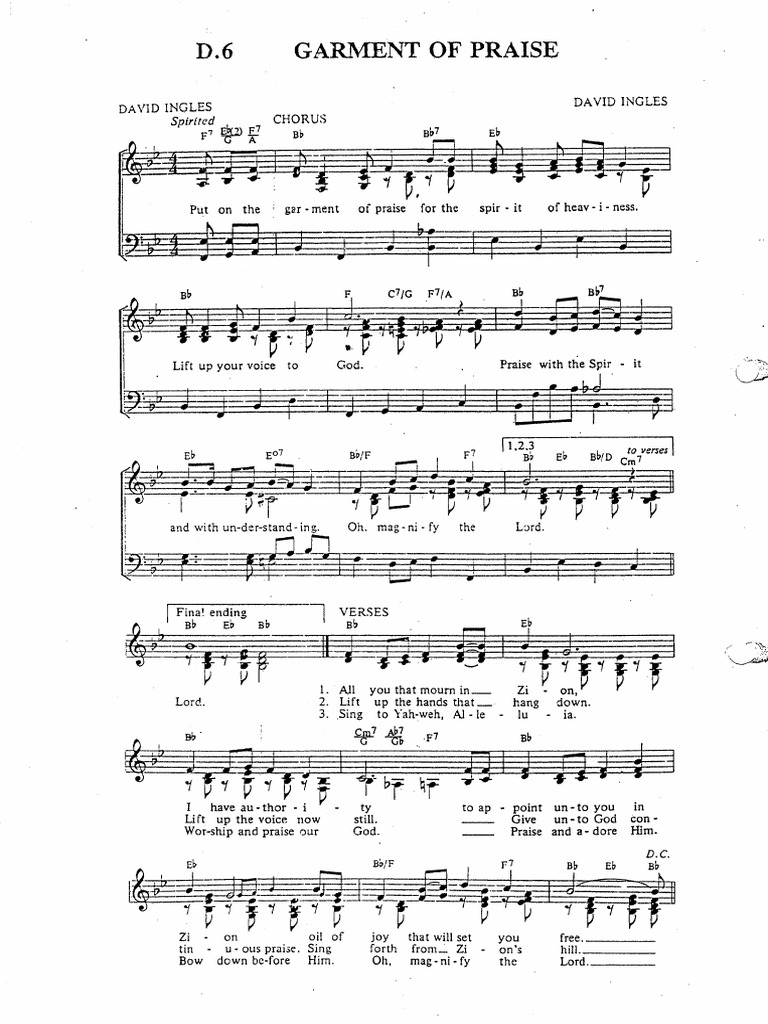 Garment of Praise | PDF