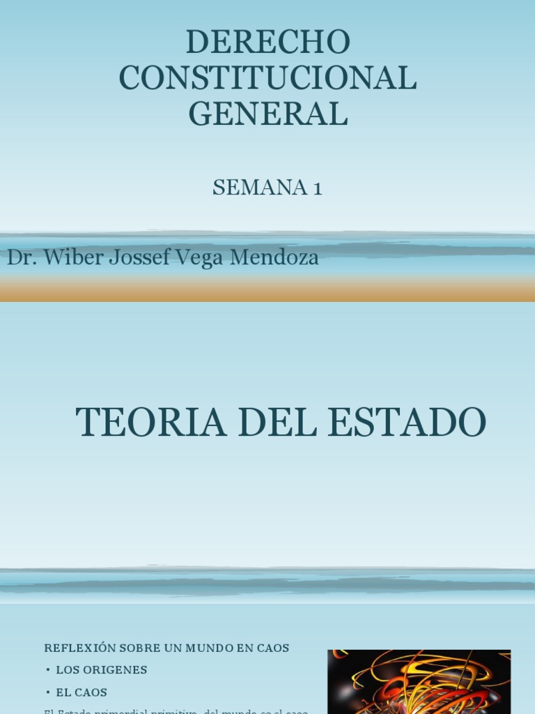 Semana 1 Derecho Constitucional General | PDF | Justicia | Crimen y violencia