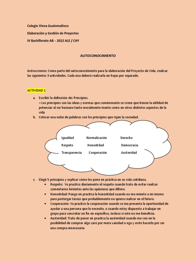 Principios y Valores | PDF | Tolerancia | Comportamiento