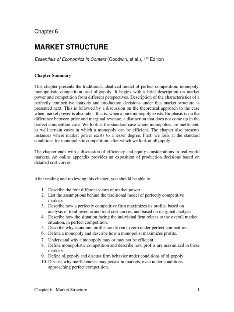 Market Structure Explained | PDF | Monopoly | Profit (Economics)