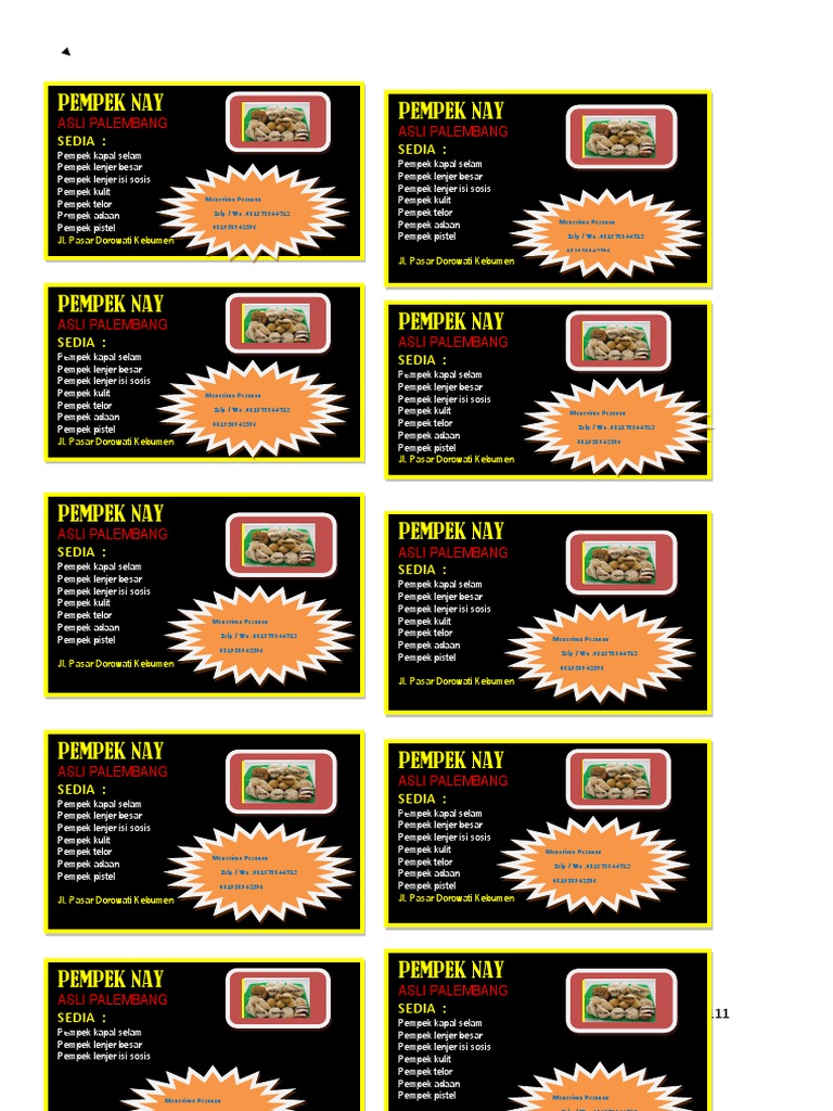 Sticker Makanan | PDF