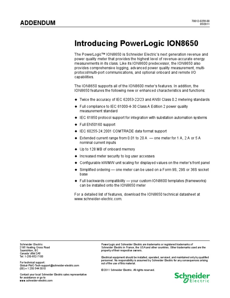Introducing ION 8650 | PDF | Electrical Engineering | Computing