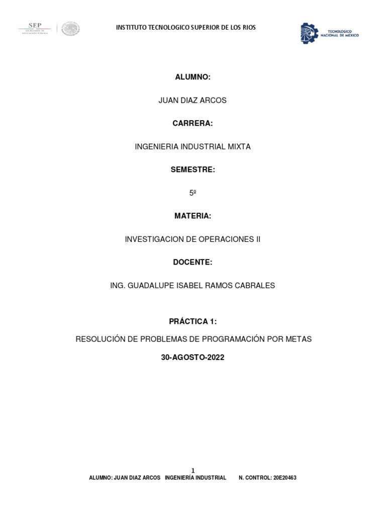 Act. 3 Tema 1 Ejercicios Juan Diaz Arcos Ing. Industrial Mixta 20e20463 | PDF | Panes ...