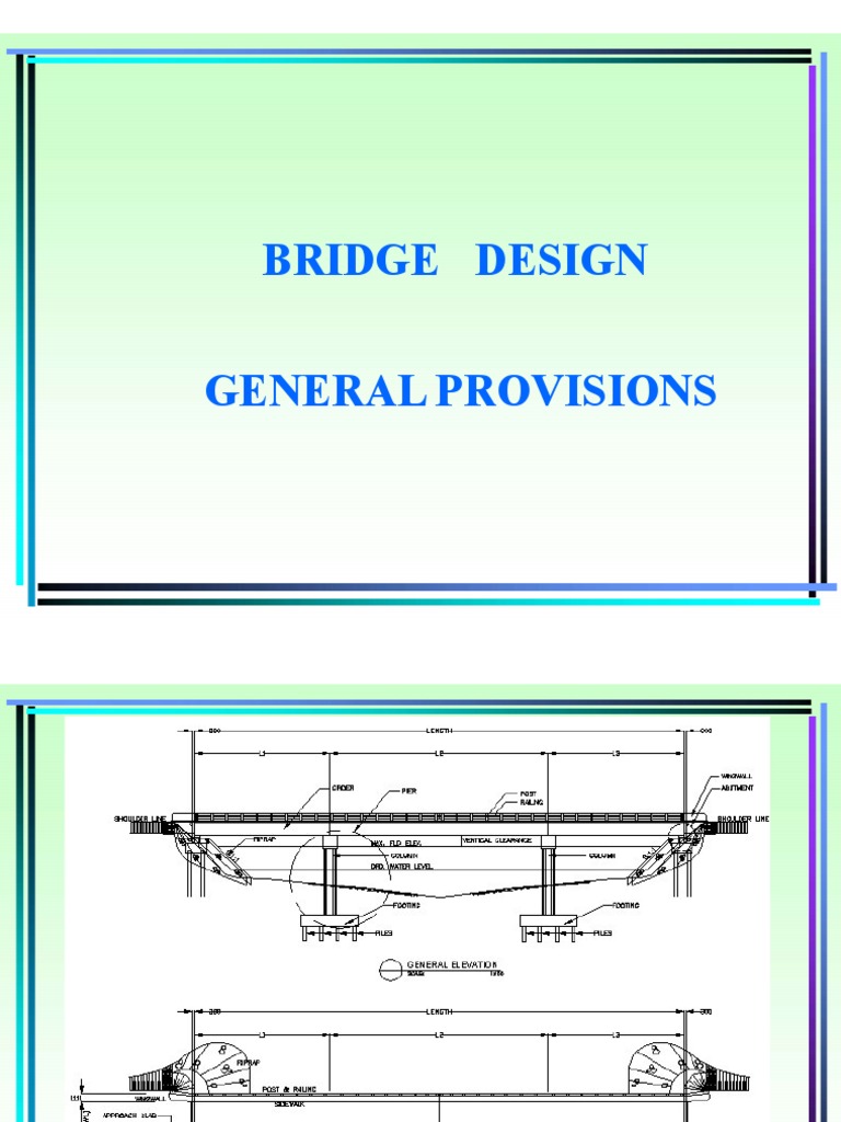 01 General Provision - Bridge Design | Download Free PDF | Deep ...