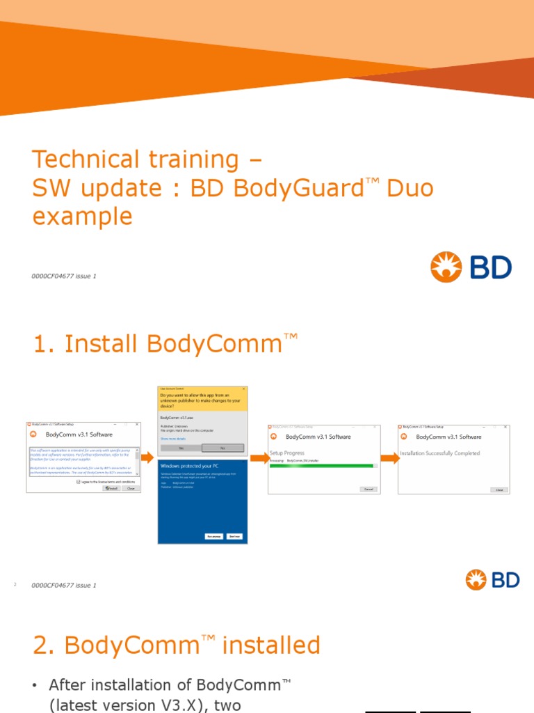 BD BodyGuard BodyComm SW Upgrade V3 | PDF | Computing Platforms ...