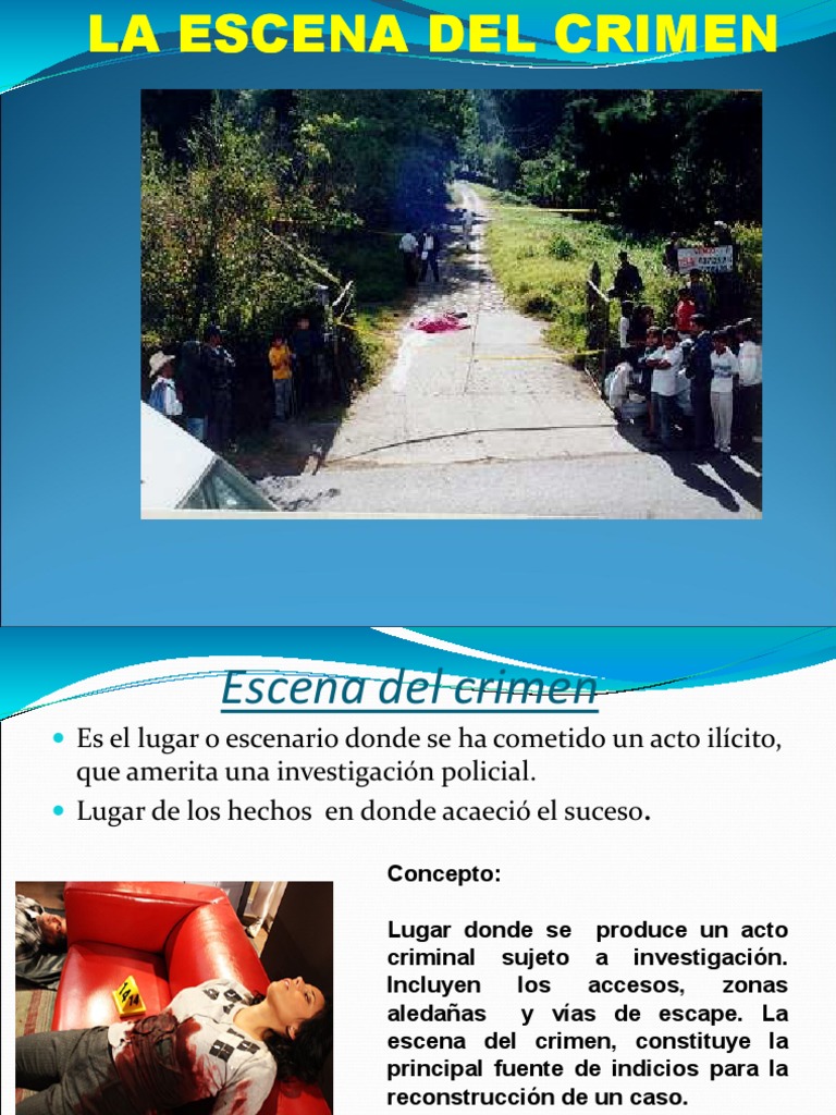 Escena Del Crimen | PDF | Ciencia forense | Policía