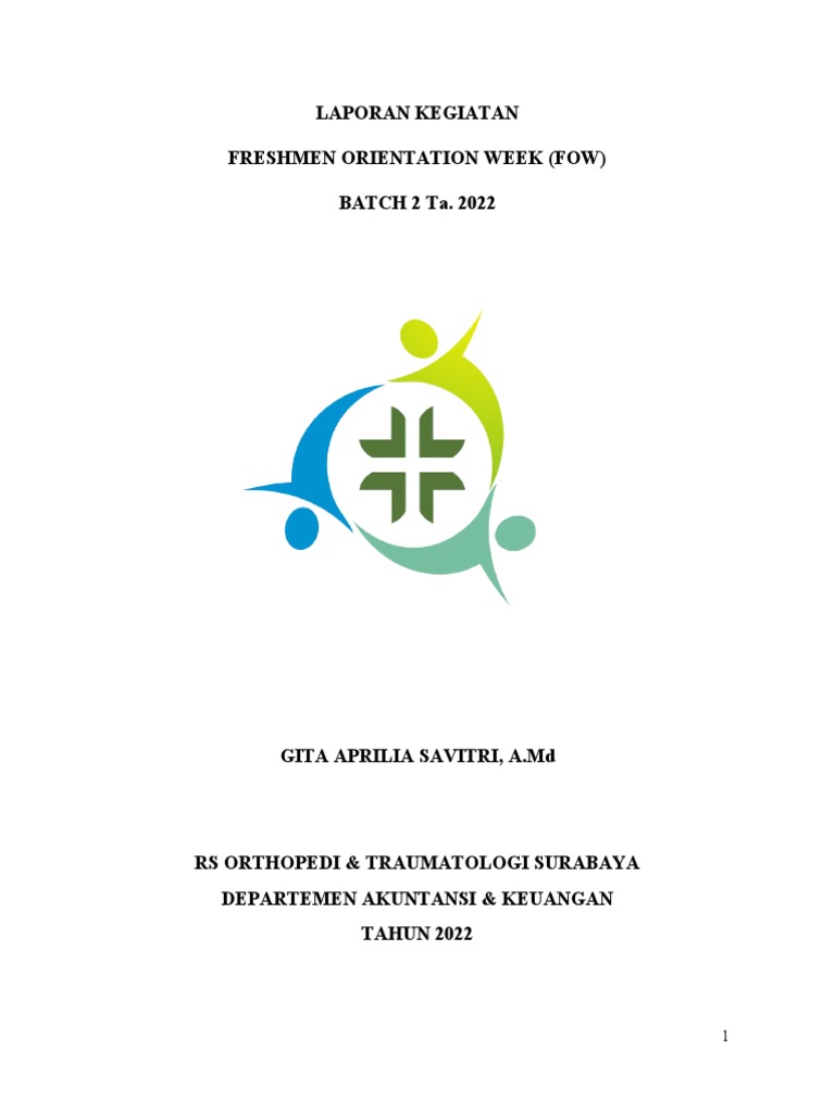 Laporan Kegiatan FOW 2022 di RSORT | PDF