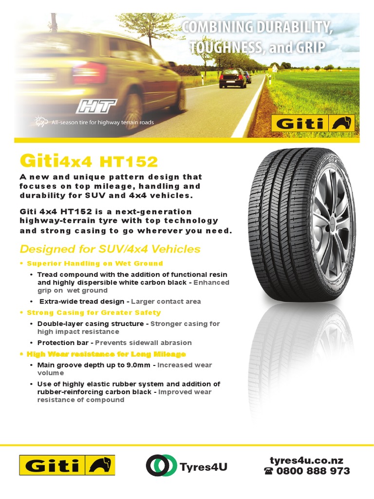 GOMA Giti 4x4 HT152 | PDF | Tire | Land Vehicles