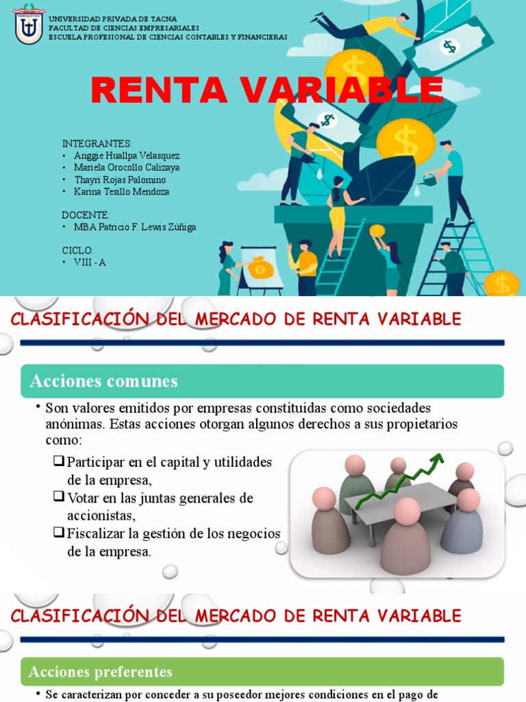 Características de la Renta Variable | PDF | Compartir (Finanzas ...