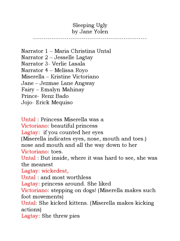 Sleeping Ugly | PDF