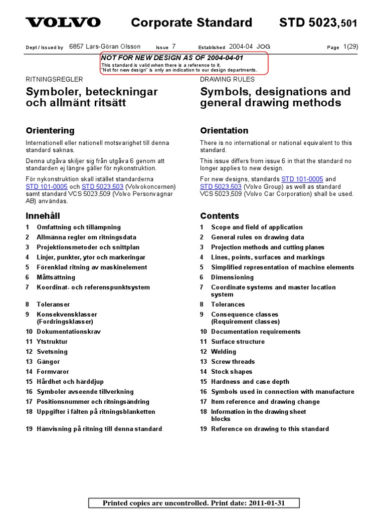 Corporate Standard STD 5023: Orientering Orientation | PDF