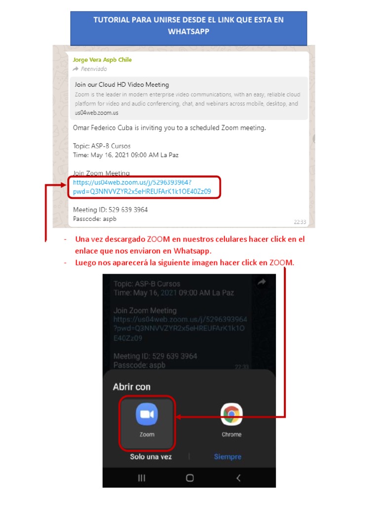 Tutorial Para Unirse Desde Whatsapp Pdf