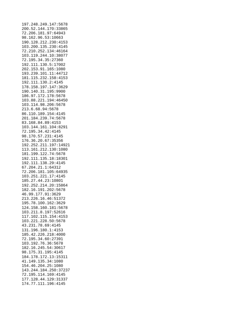 Socks4 Proxies | PDF