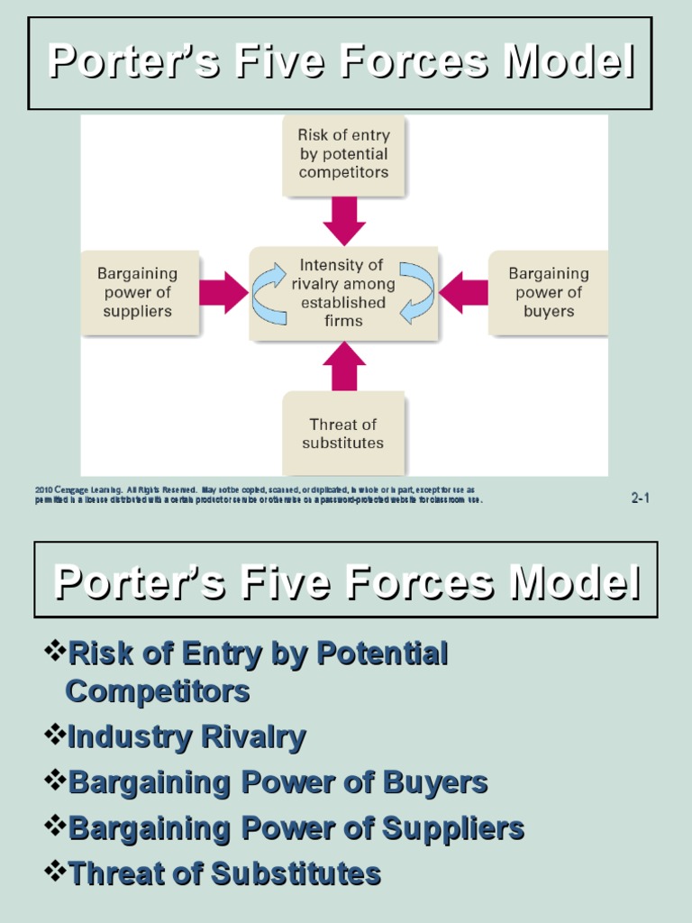 Porter's 5 Forces | PDF | Profit (Economics) | Market (Economics)