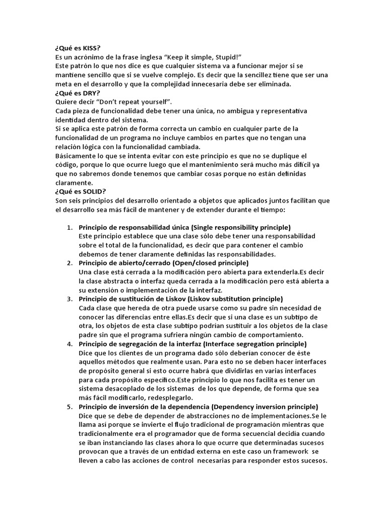 Qué Es KISS | PDF | Bases de datos | Objeto (informática)
