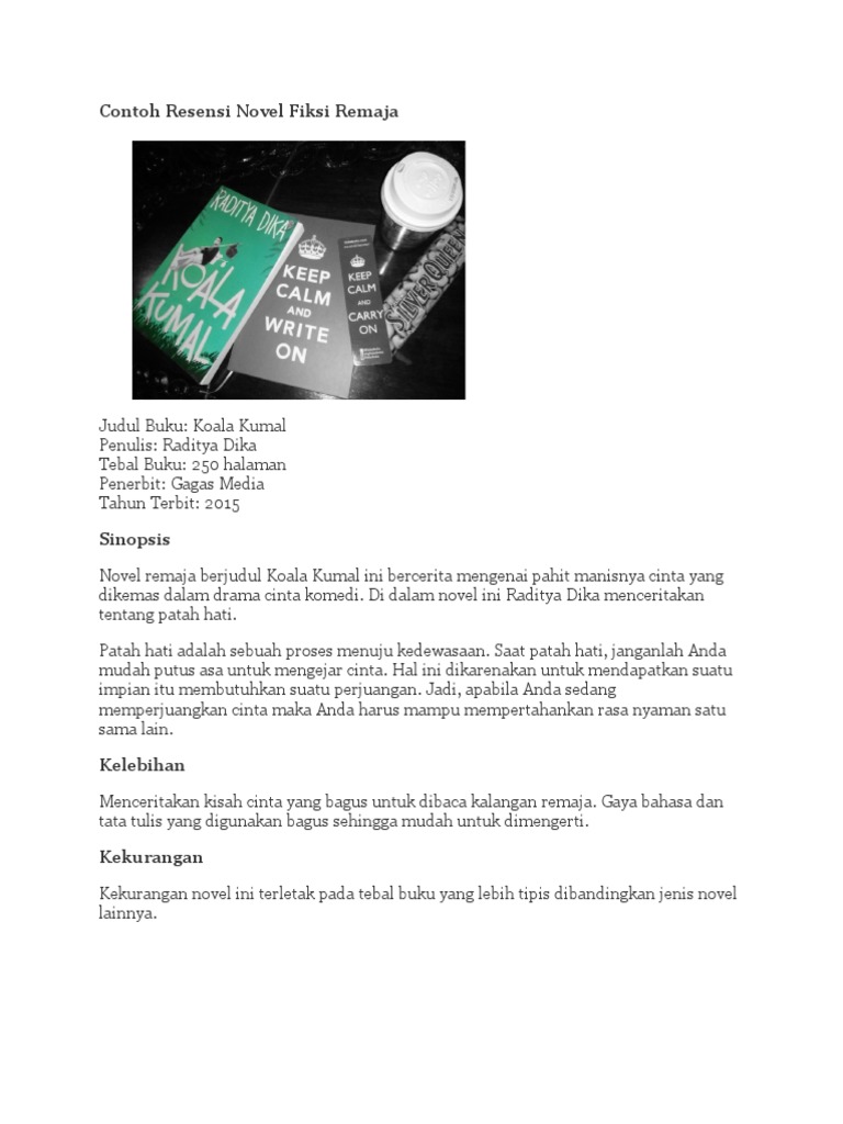 Contoh Resensi Novel Fiksi Remaja | PDF