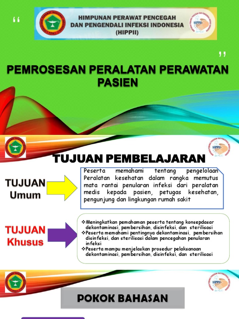 Pemrosesan Peralatan Pasien | PDF