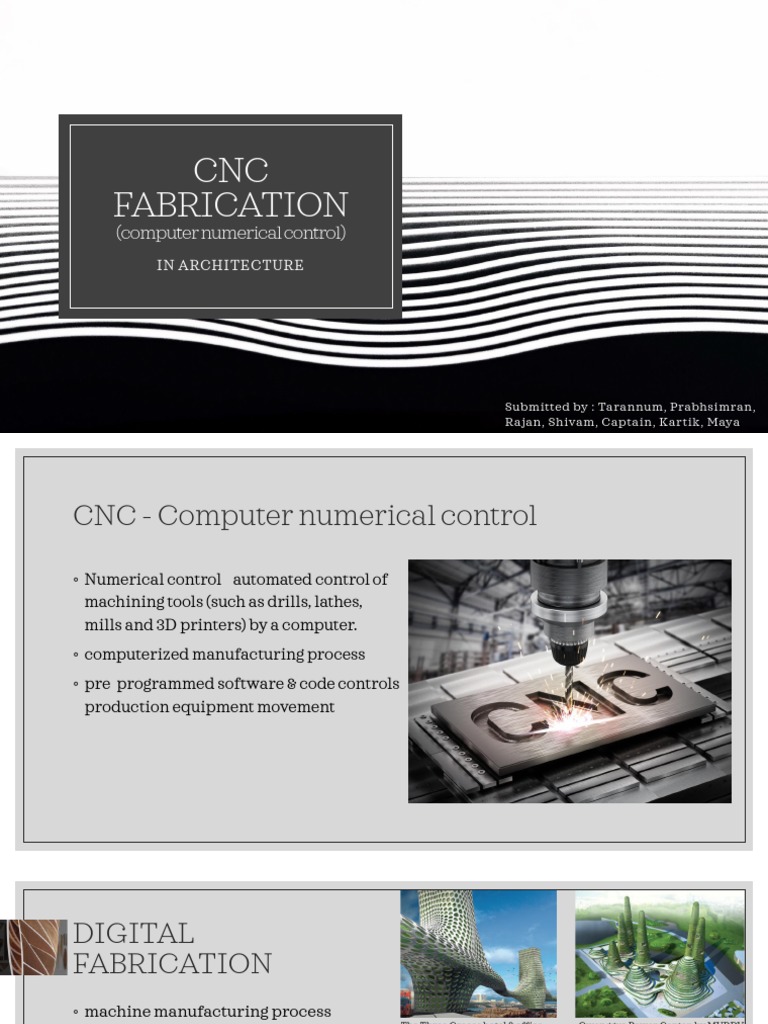 CNC Machine Applications in Architecture | PDF | Numerical Control ...