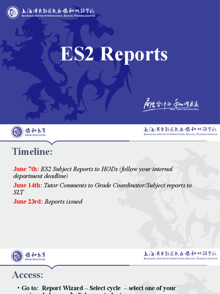 ES2 Reports Guide | PDF | Learning | Cognition