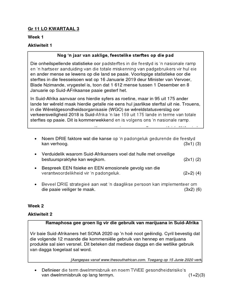 GR 11 LO KWARTAAL 3 | PDF