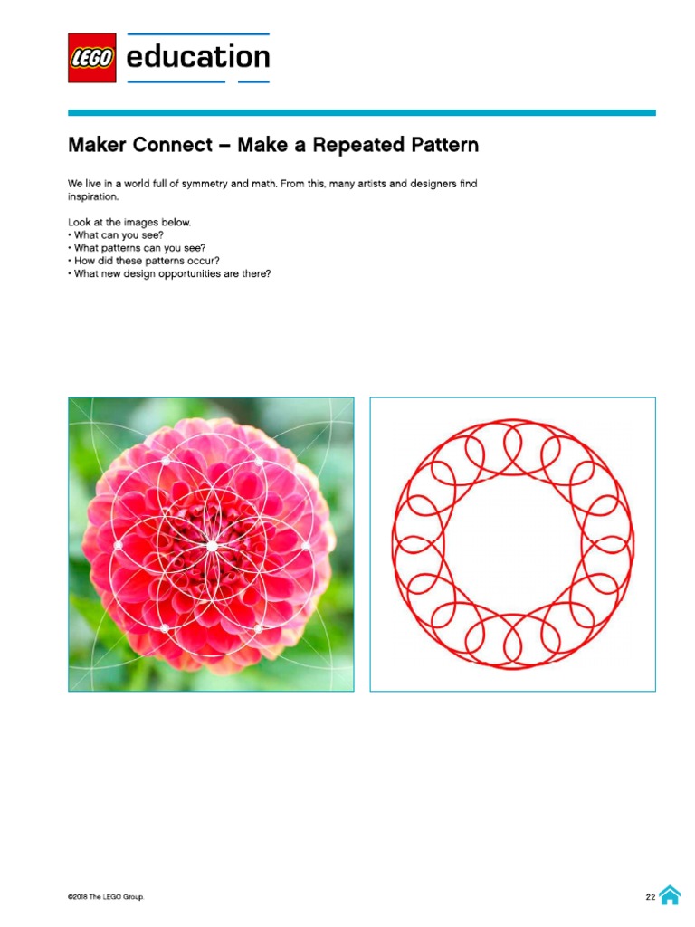 Lego Maker SPM Repeated Pattern Student Worksheet | PDF