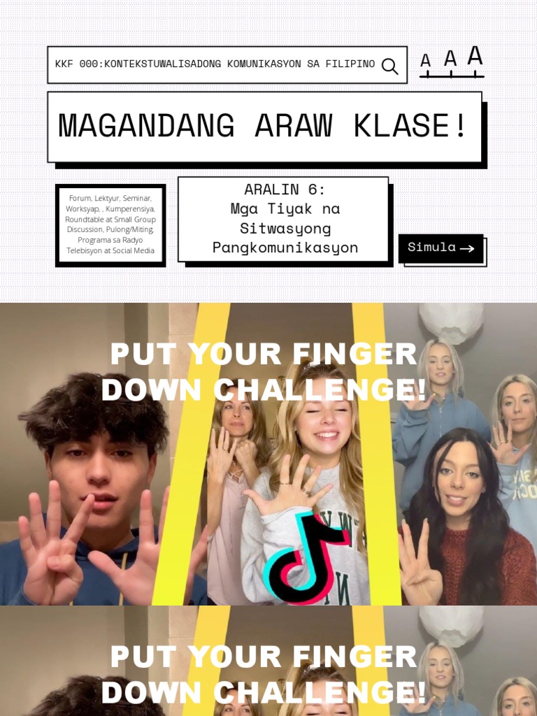 Aralin 6 Mga Tiyak Na Sitwasyong Pangkomunikasyon | PDF Aralin 6 Mga Tiyak Na Sitwasyong Pangkomunikasyon | PDF