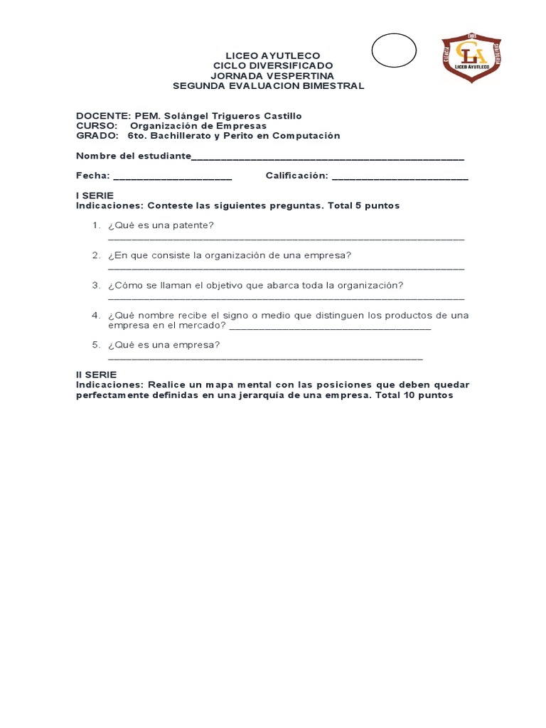 6t0 Computación Examen | PDF | HTML