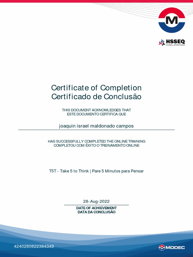 T5T - Take 5 To Think - Pare 5 Minutos para Pensar-28-Aug-2022 | PDF