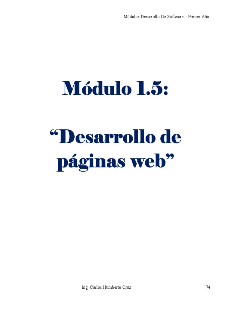 Modulo 1.5 | Descargar gratis PDF | HTML | Protocolos de internet